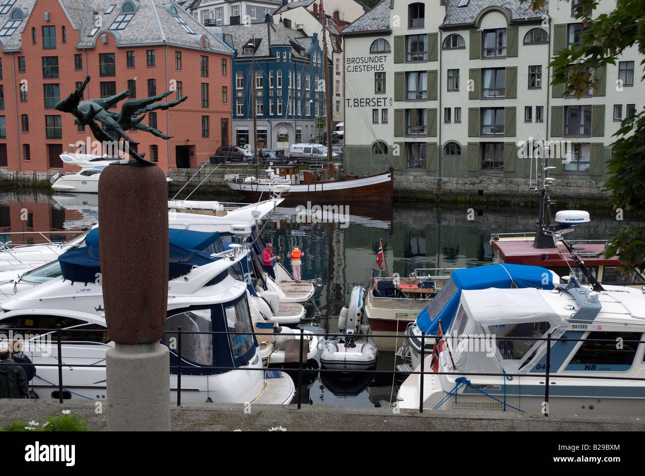 Art Nouveau Jugend buildings Alesund Norway Stock Photo - Alamy