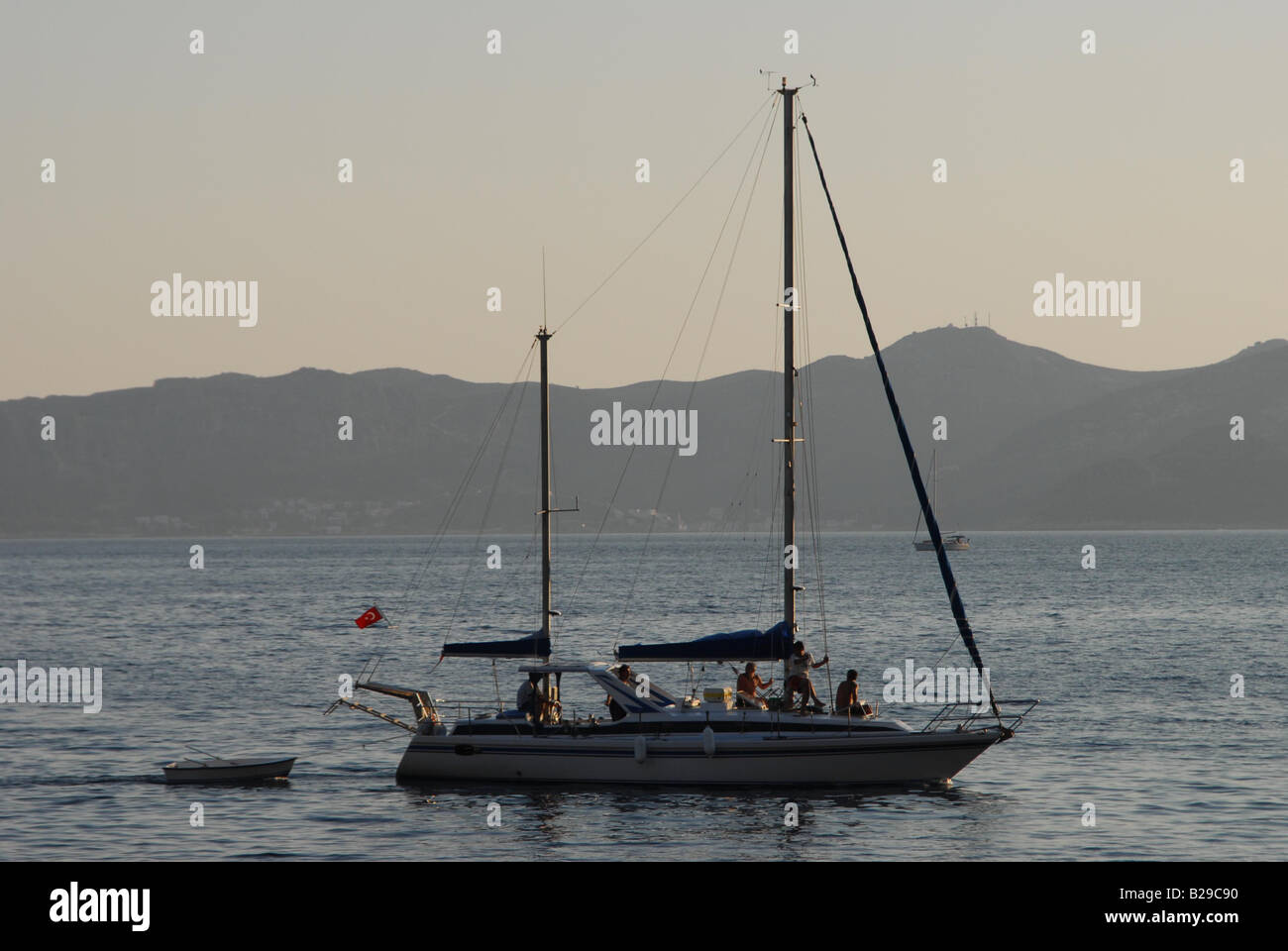 Pleasure Craft off Kas coast Turkey Ref ZB689 112131 0088 COMPULSORY ...