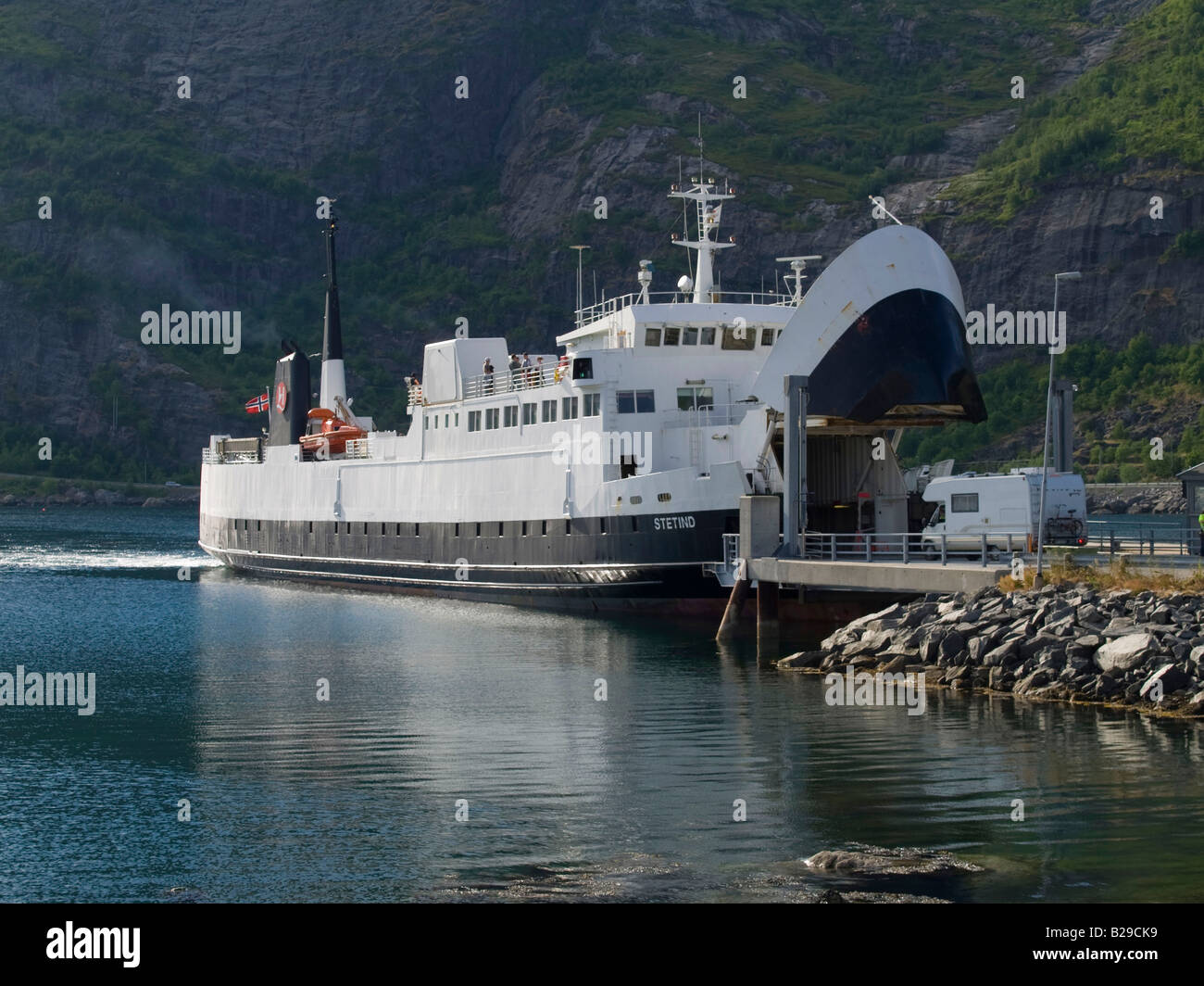 Ferry boat / Moskenes Stock Photo - Alamy