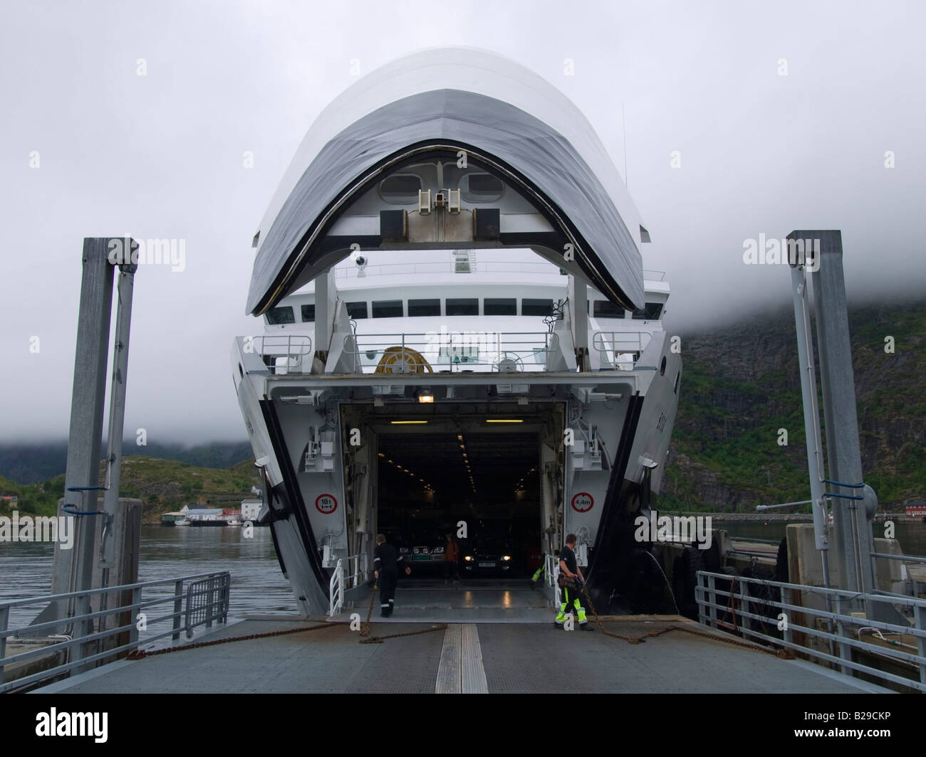 Ferry boat / Moskenes Stock Photo - Alamy