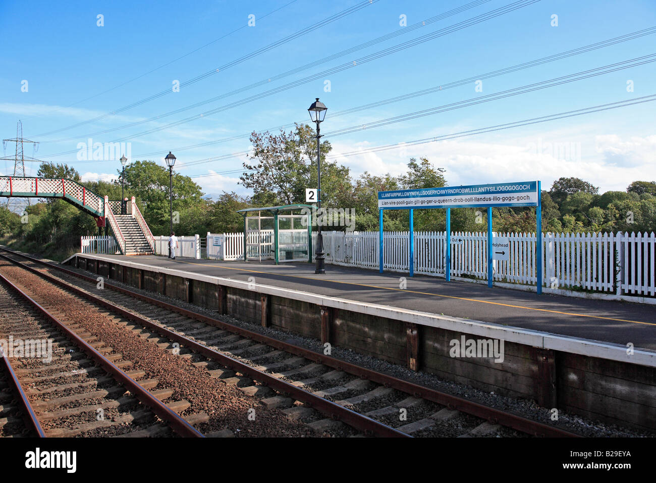 Llanfair pg railway station sign hi-res stock photography and images ...