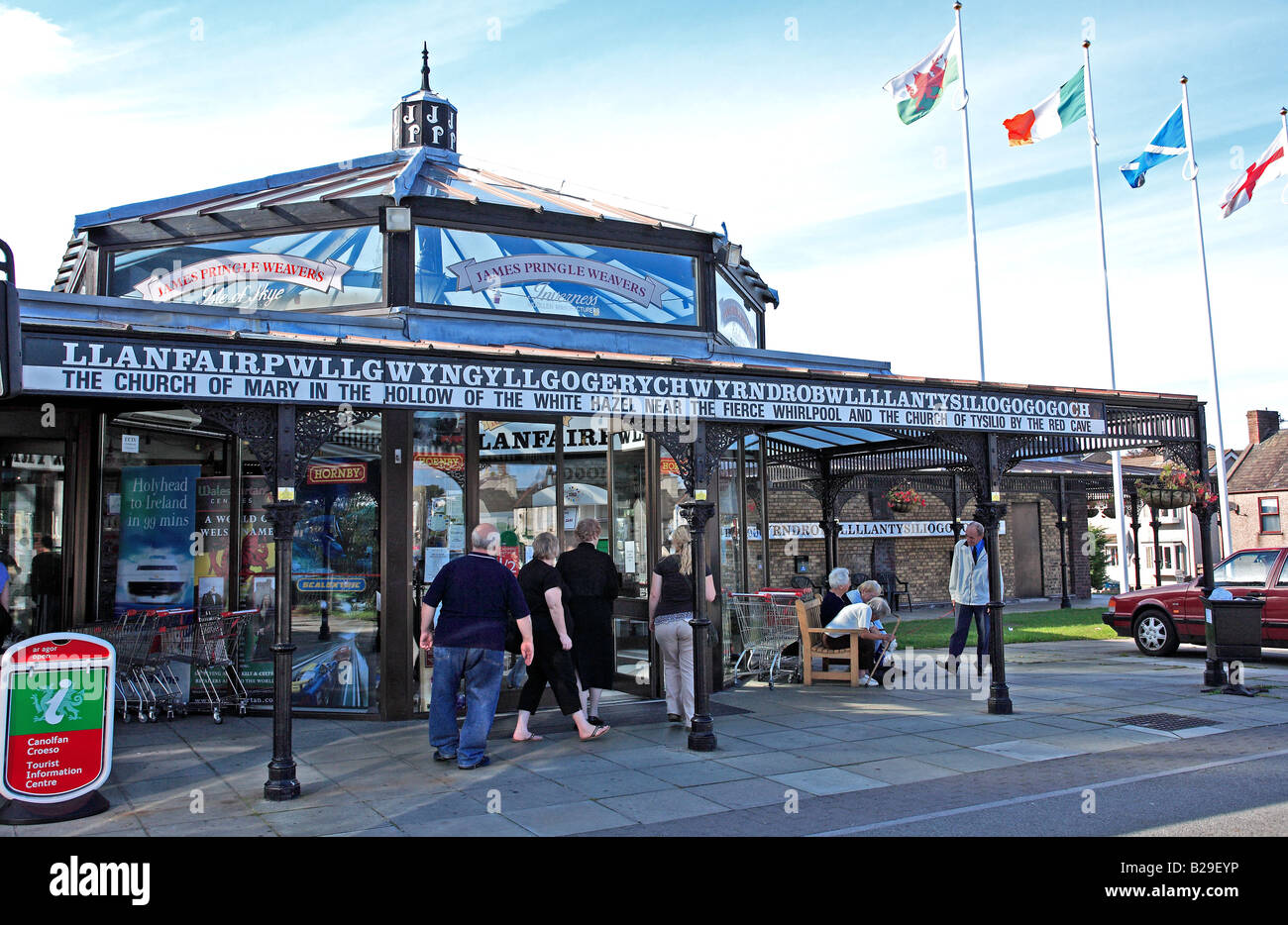 LLANFAIR PG, Anglesey, wales Stock Photo - Alamy