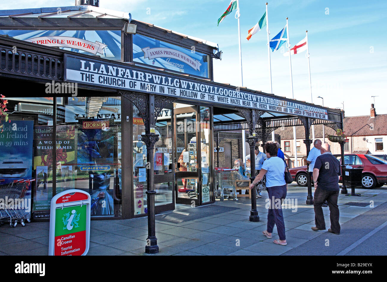 LLANFAIR PG, Anglesey, wales Stock Photo - Alamy