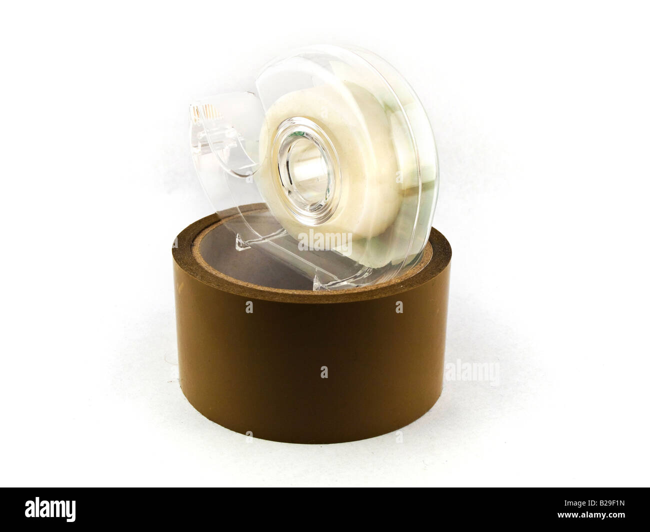 Packing Tape and Wrapping Tape on White Background Stock Photo - Alamy