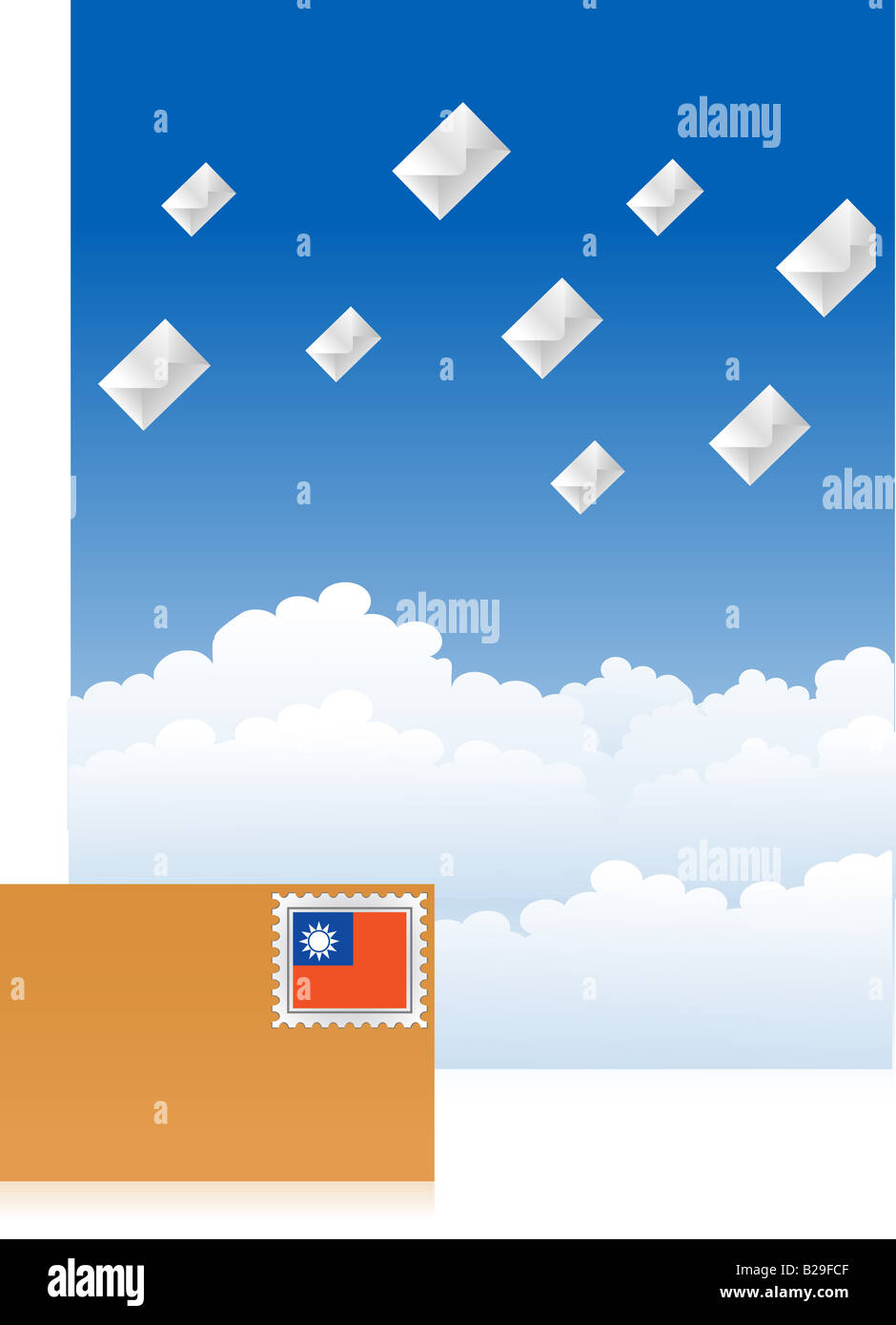 Taiwan flag stamp hi-res stock photography and images - Alamy