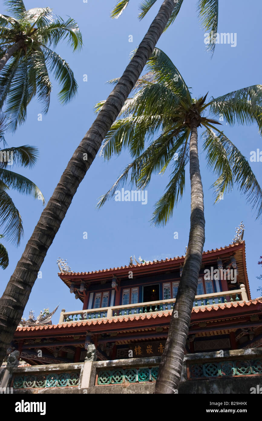 Palm trees at Chihkan Towers Fort Provintia Chikanlou Tainan Taiwan ...