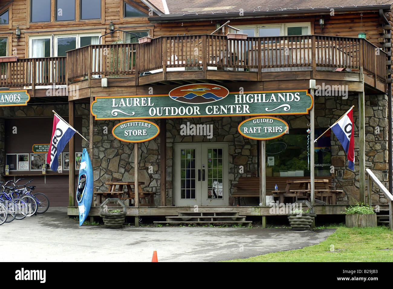 Ohiopyle Outdoor Activity Center Stock Photo - Alamy