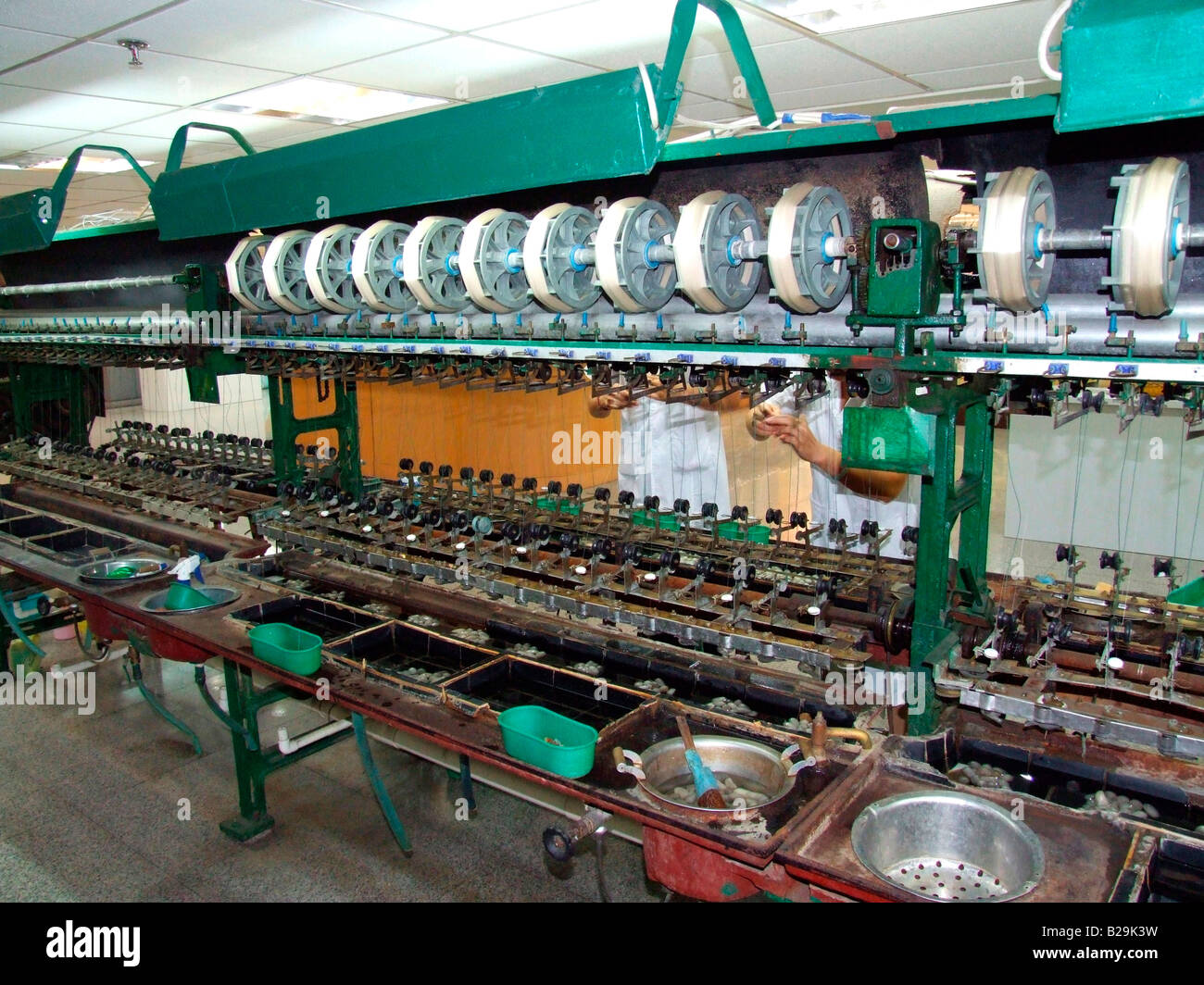 Silk machine / Peking Stock Photo - Alamy