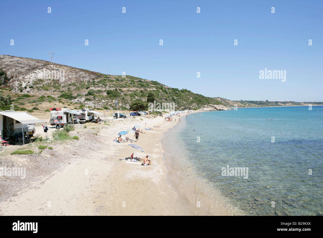 Greece kefalonia Beach at katelios south coast Stock Photo - Alamy