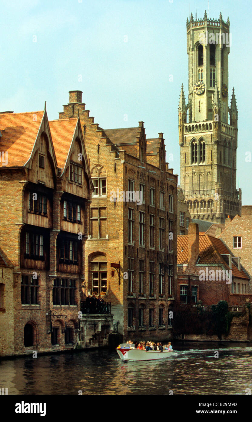 Belfry Hall tower / Brugge Stock Photo - Alamy
