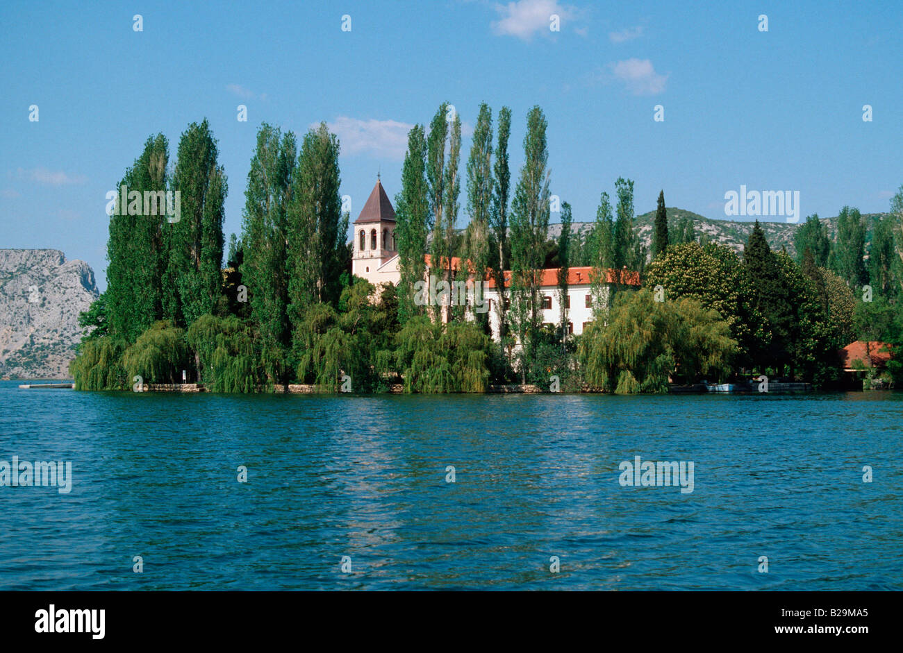 Monastery / Visovac Stock Photo - Alamy