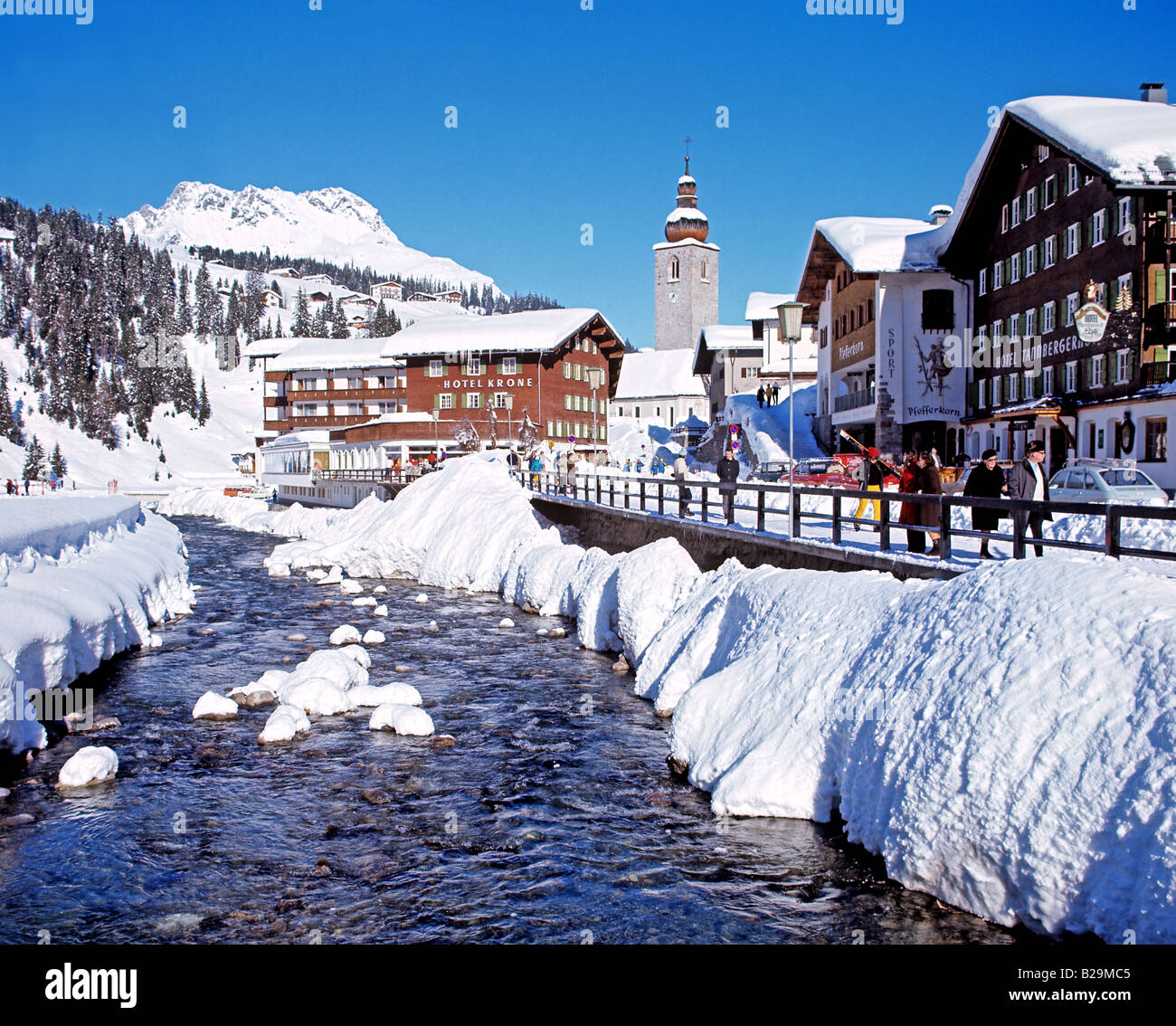 Lech winter hi-res stock photography and images - Alamy