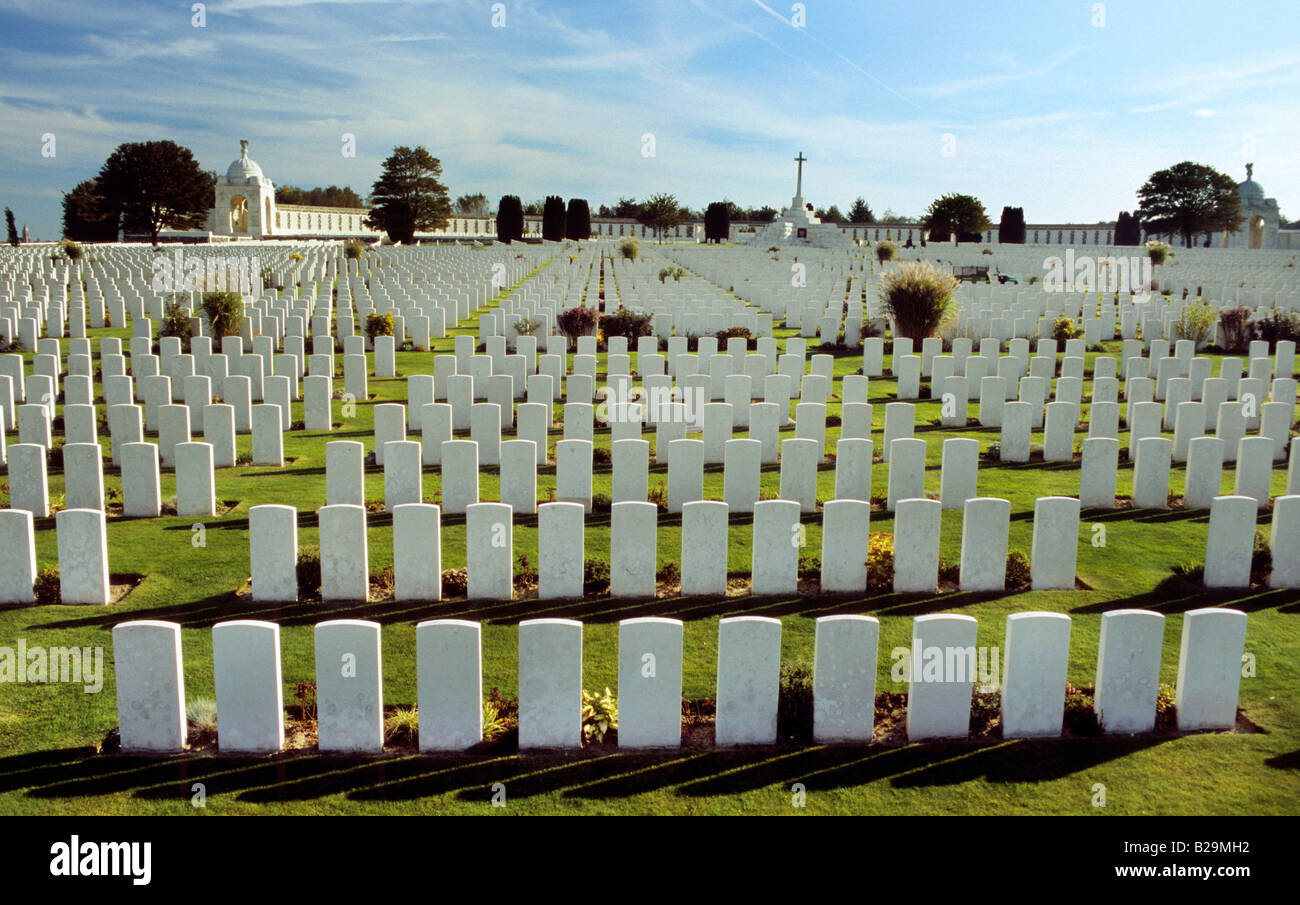 War cemetery / Passendale Stock Photo - Alamy
