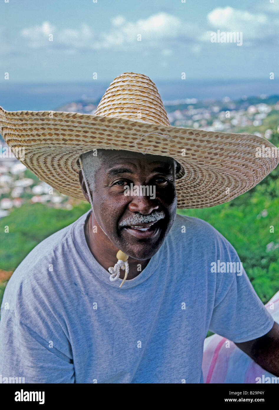 Local man St Thomas US Virgin Islands Caribbean Ref WP STRANGE 4590 ...