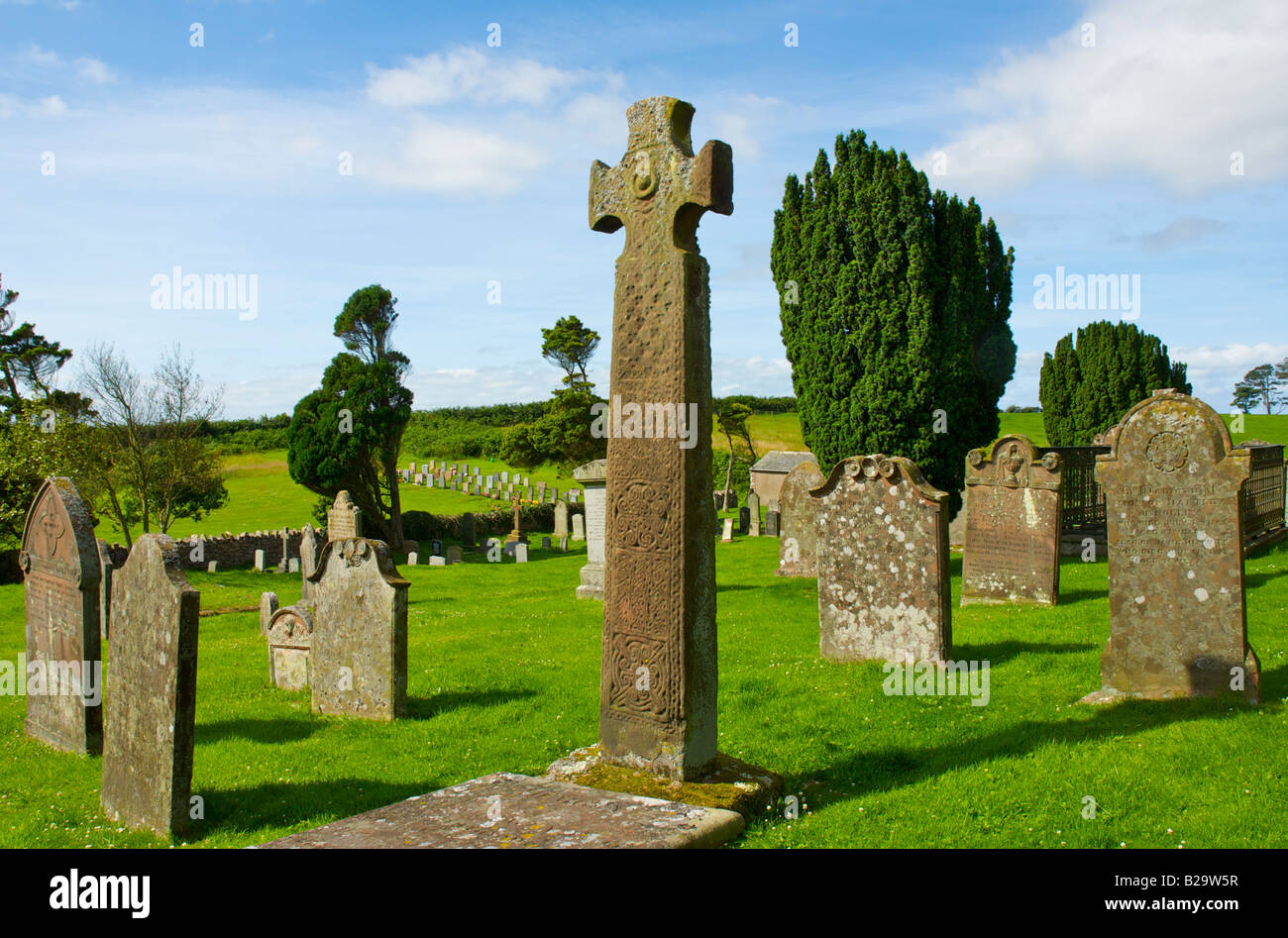 9th-century cross in the churchyard of St Paul's Church, Irton Green ...