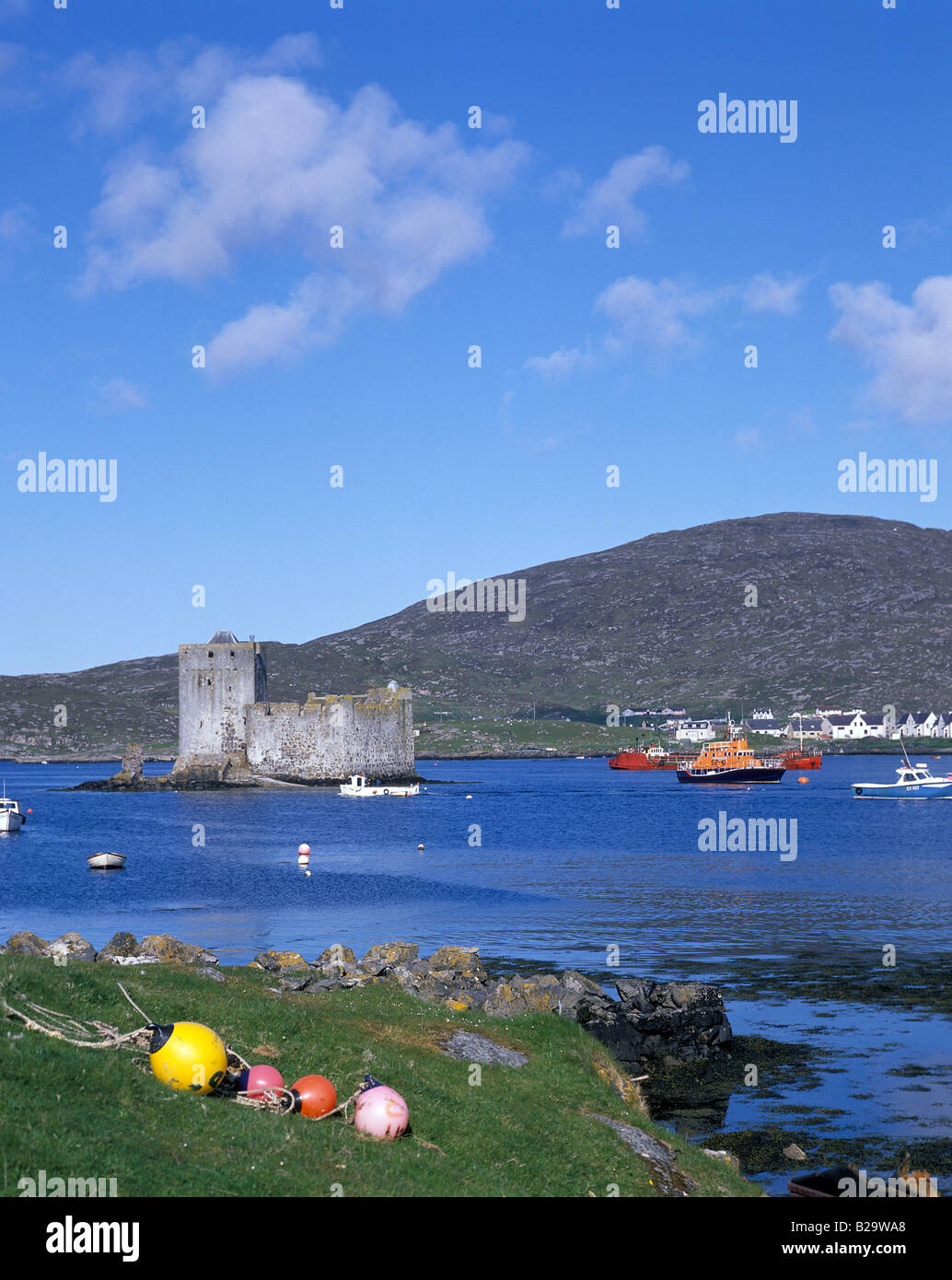 Castle Bay and Kishmuil Castle Isle of Barra Scotland Ref WP RWW 987 ...