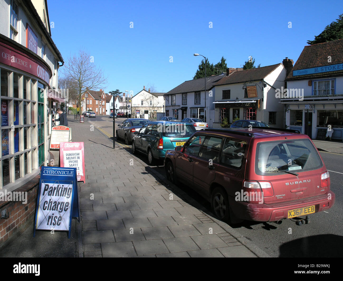 Great Dunmow Town Centre High Street, Essex, England Stock Photo - Alamy