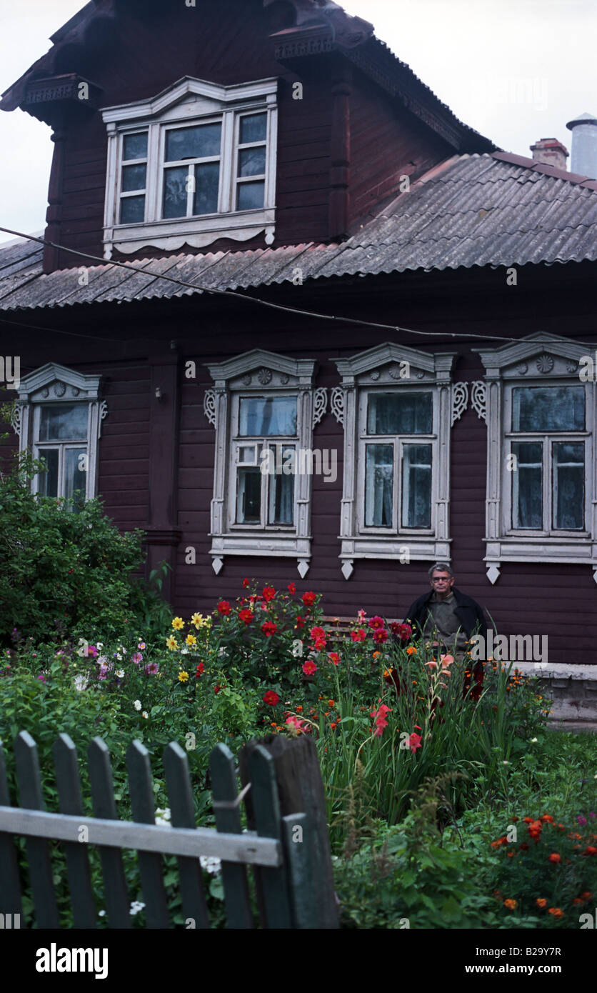 Rural Russian house, St Petersburg region, Russia Stock Photo - Alamy