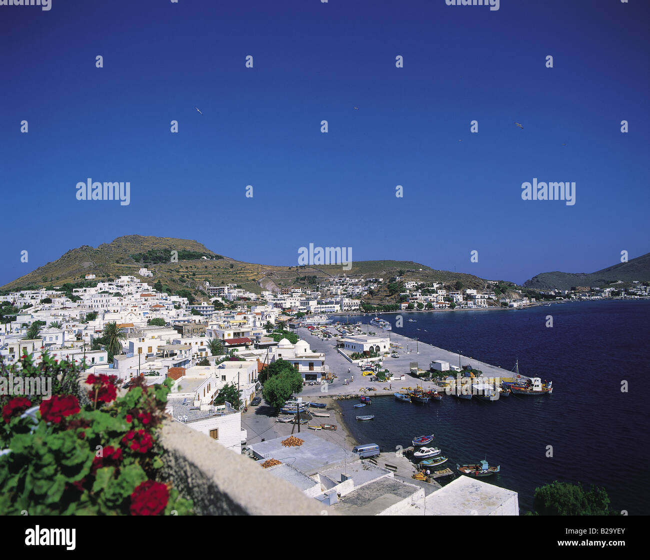 Patmos Greek Islands Stock Photo - Alamy