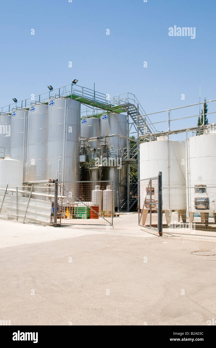 Israel Lower Galilee Tabor Winery fermentation vats Stock Photo - Alamy