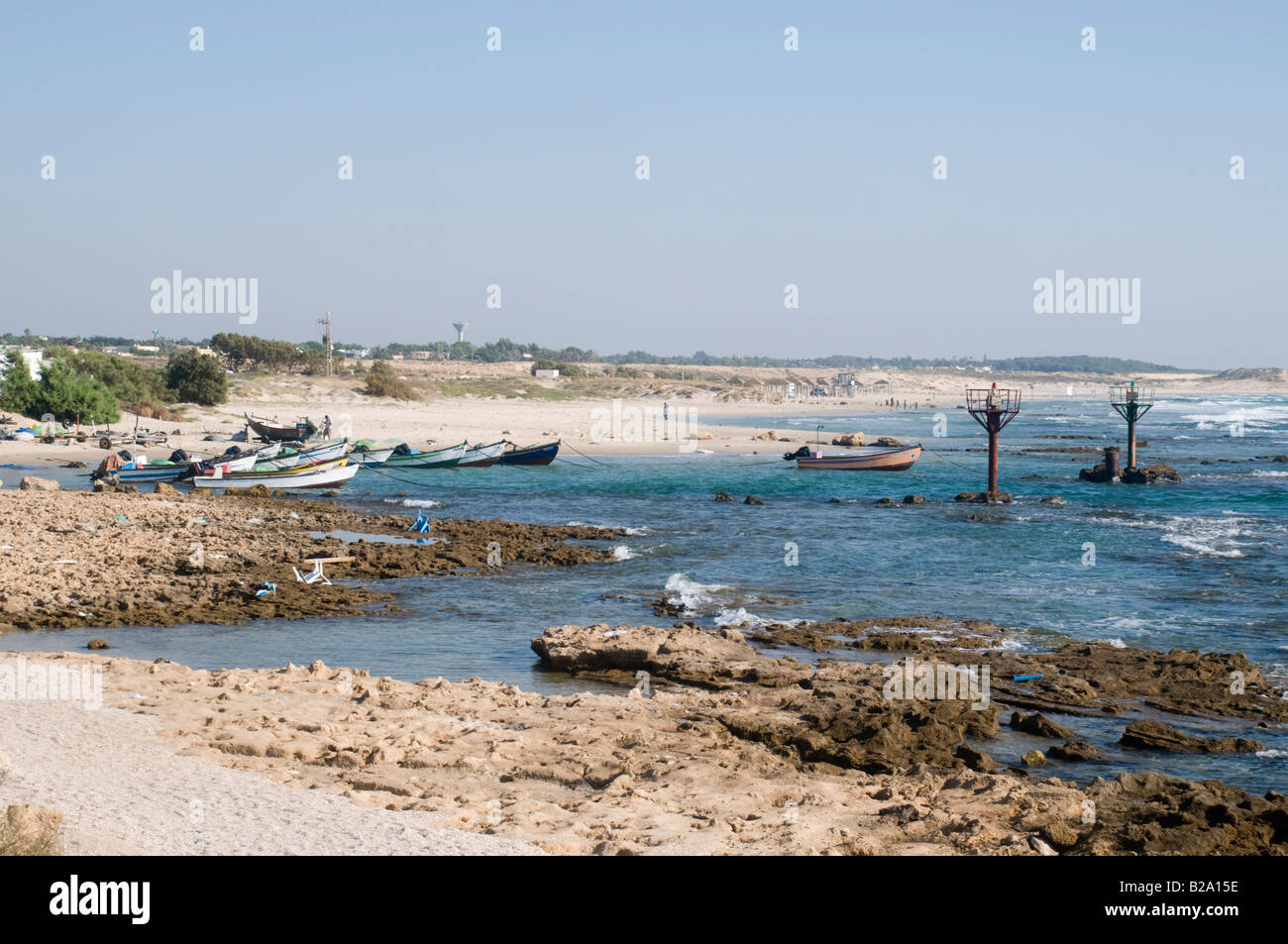 Israel Northern Coastal Plains Jisr Az Zarqa the small natural ...
