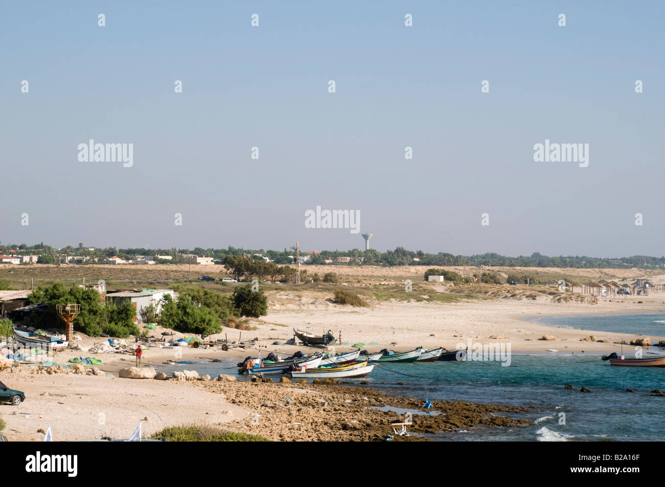 Israel Northern Coastal Plains Jisr Az Zarqa the small natural ...