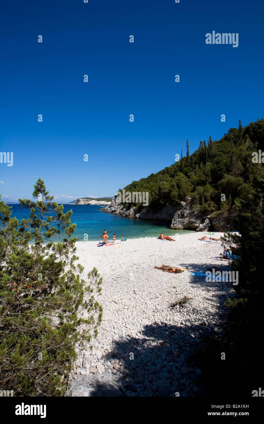 Greece kefalonia Fiscardo north of the island Dafnoudi beach 3 km from ...