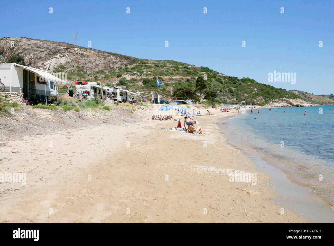 Greece kefalonia Beach at katelios south coast Stock Photo - Alamy