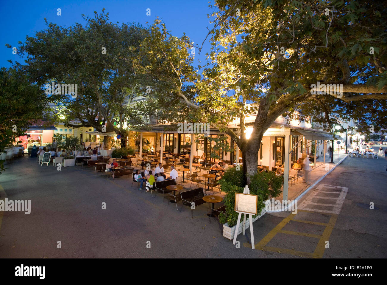 Greece kefalonia Argostoli capital main square Stock Photo - Alamy