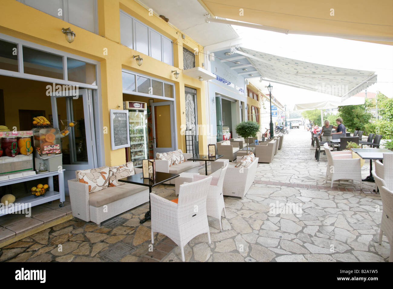 Greece Kefalonia Island of Ithaca Capital Vathi deep harbour Stock ...