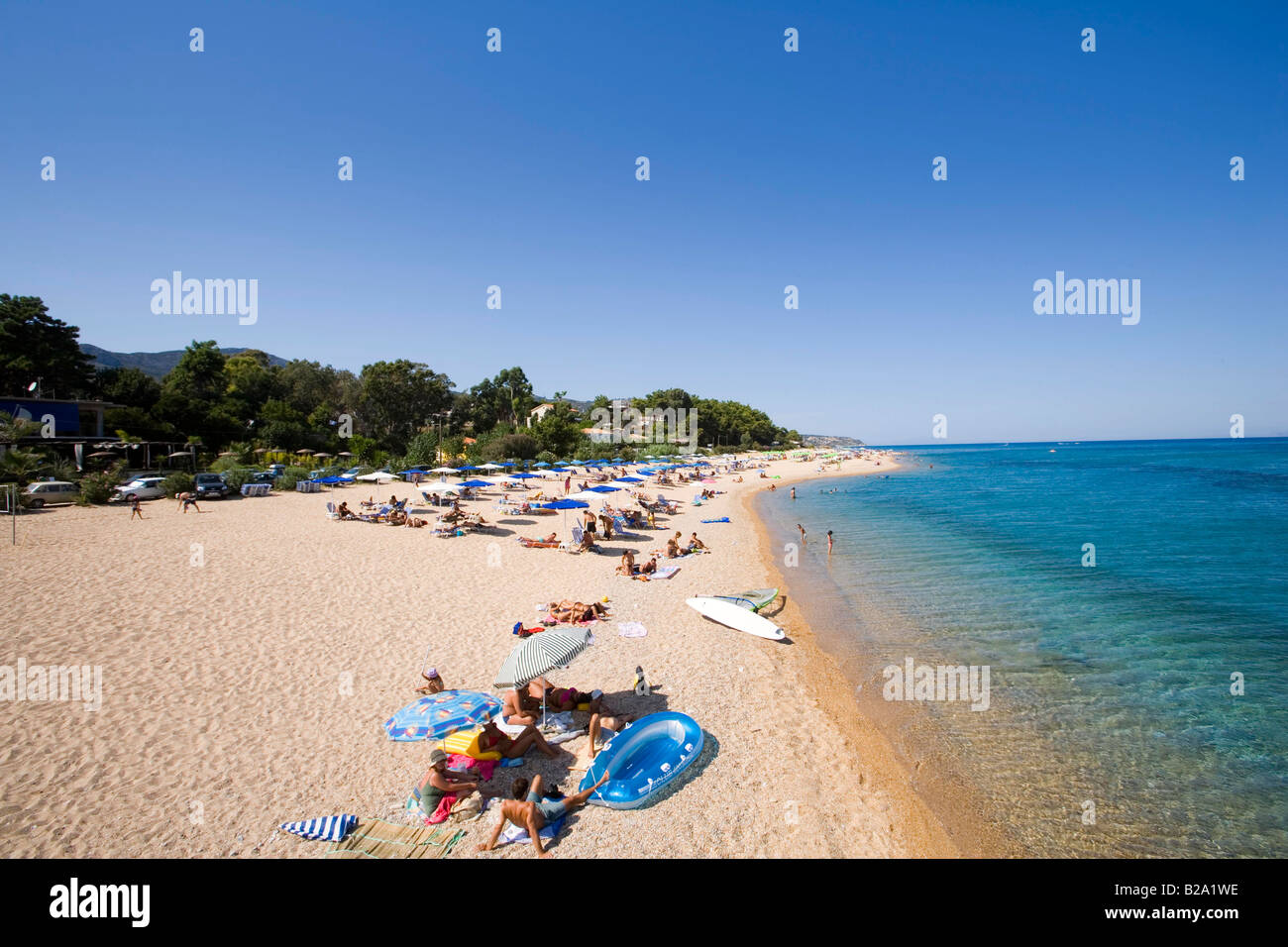 Greece kefalonia Skala beach Stock Photo - Alamy