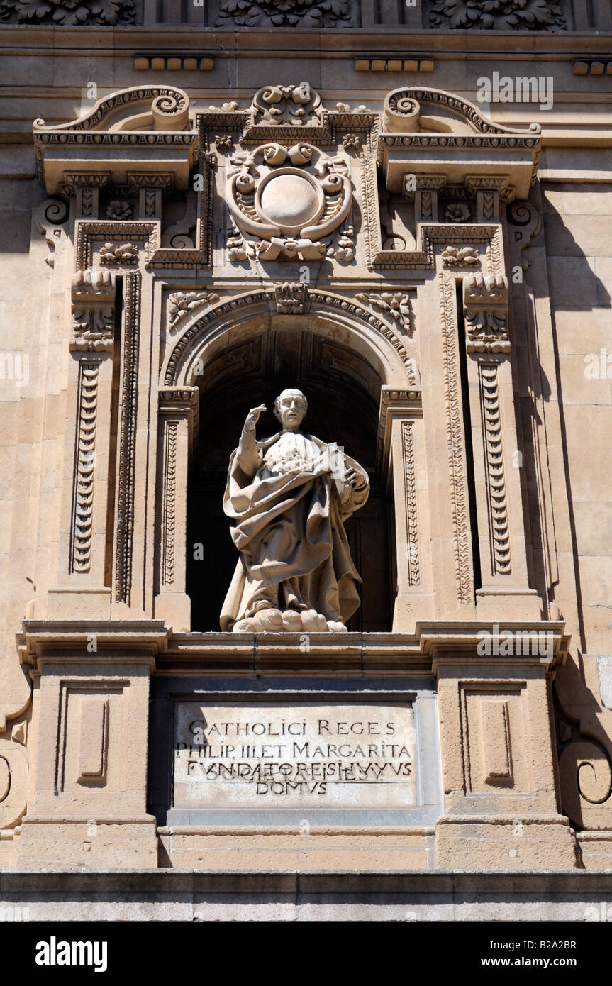 Decorative element on La Clerecia, Salamanca, Castile and Leon, Spain ...
