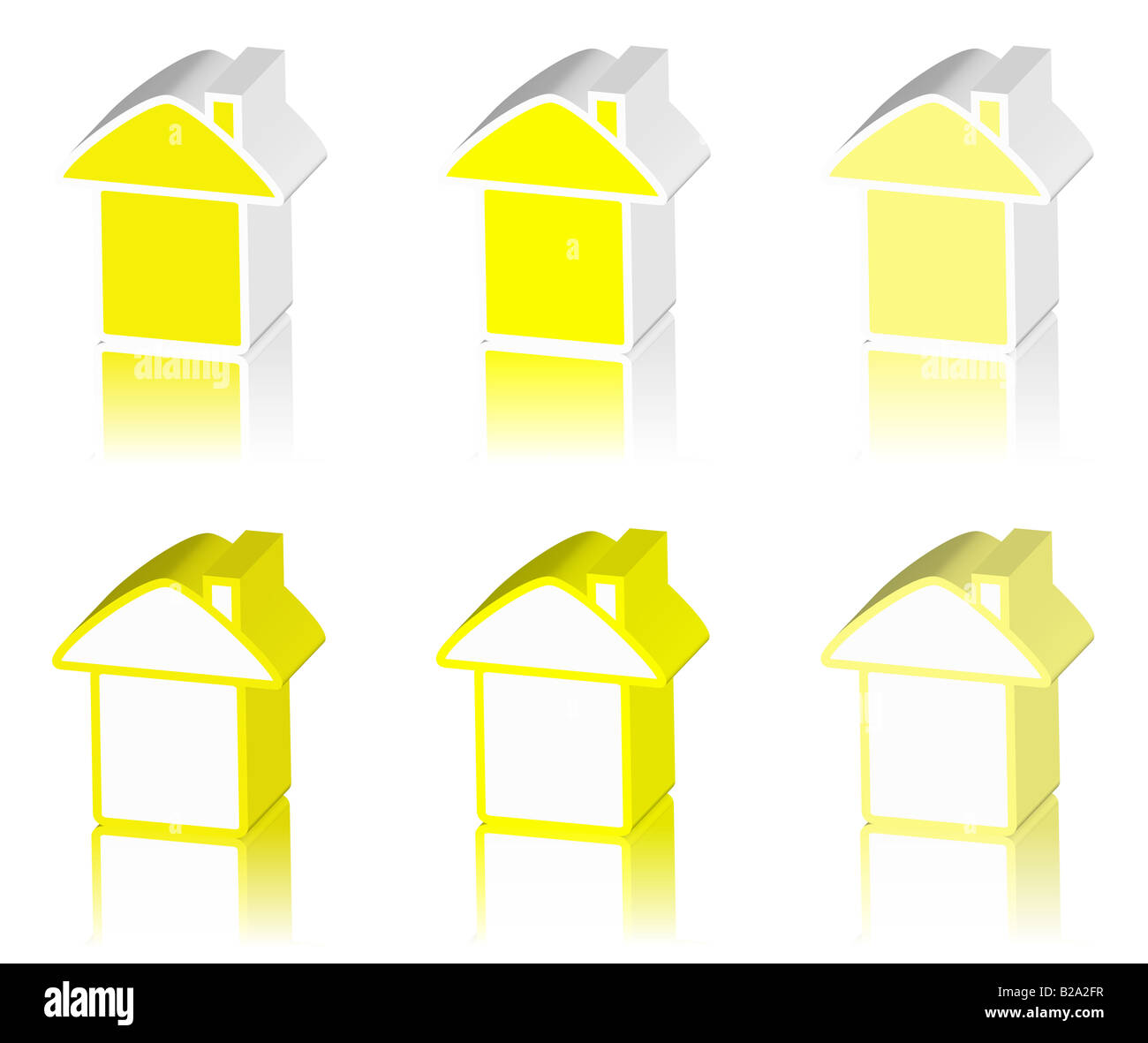 yellow logo of house Stock Photo - Alamy