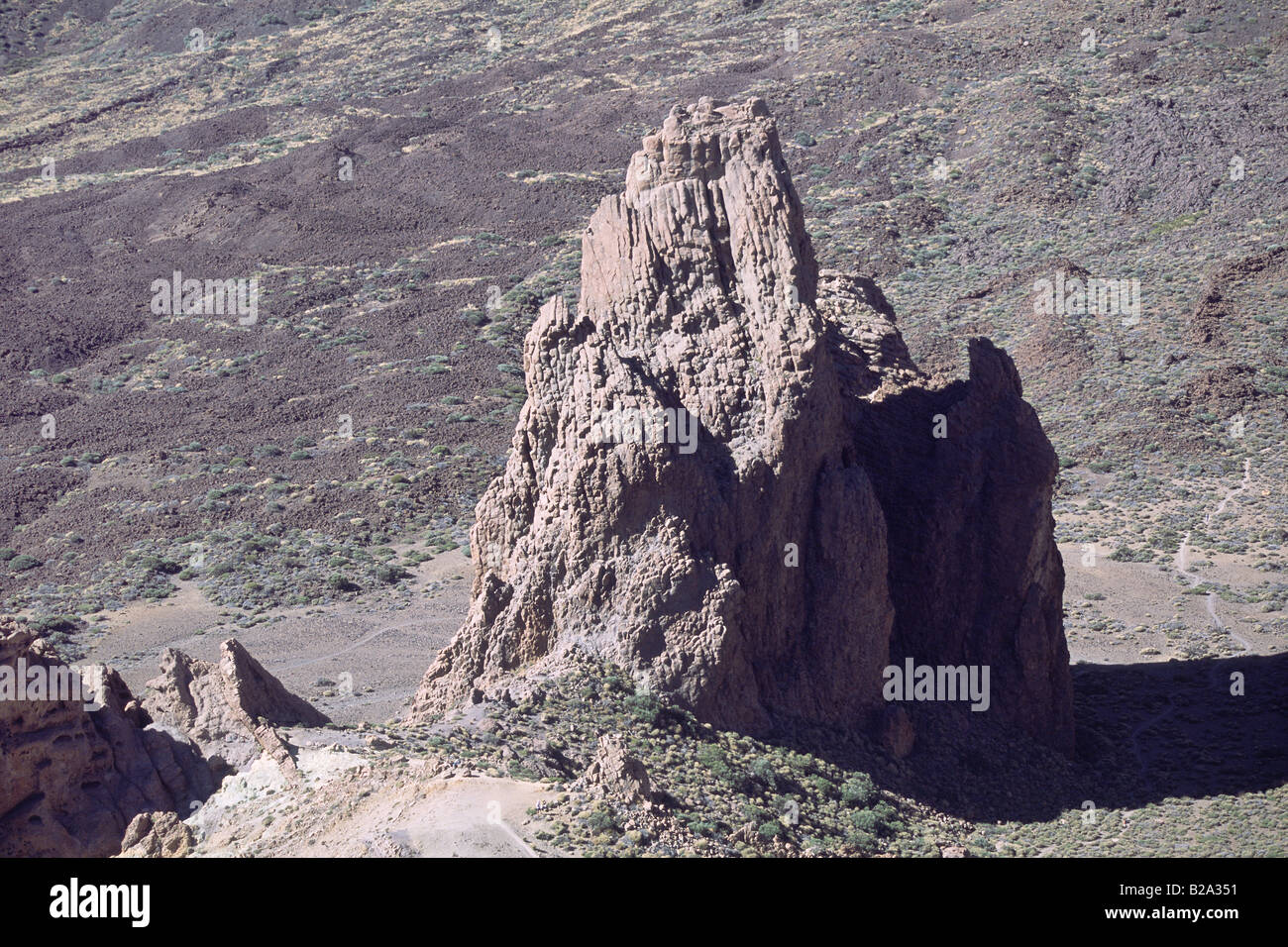 The Cathedral A Fractured Outcrop of Phonolite Rock Surrounded by Ash ...