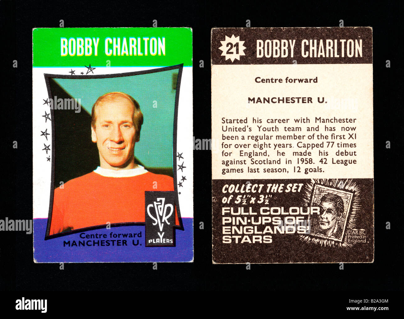 Bubble gum trading card of Manchester United and England footballer ...