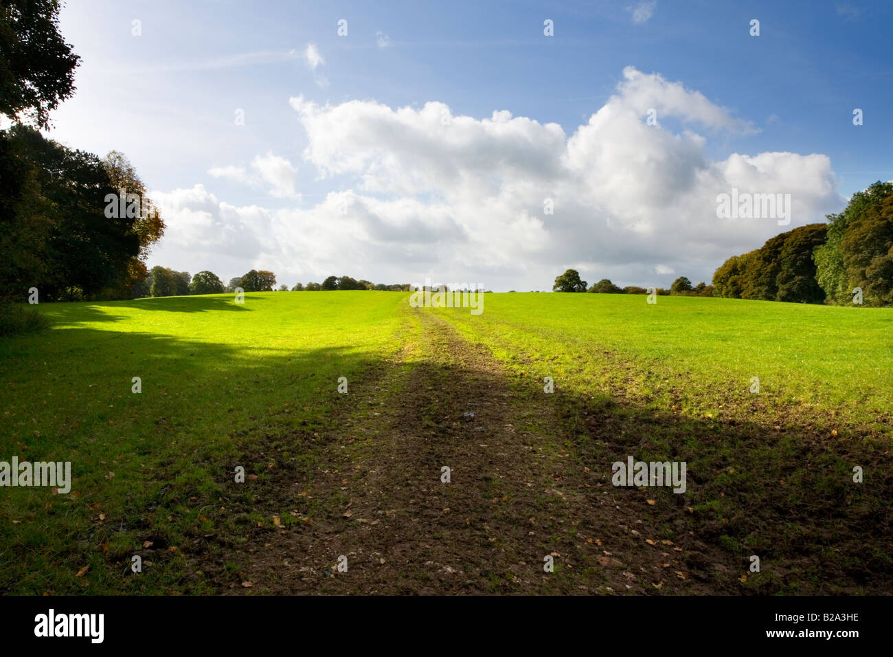 Track across field hi-res stock photography and images - Alamy