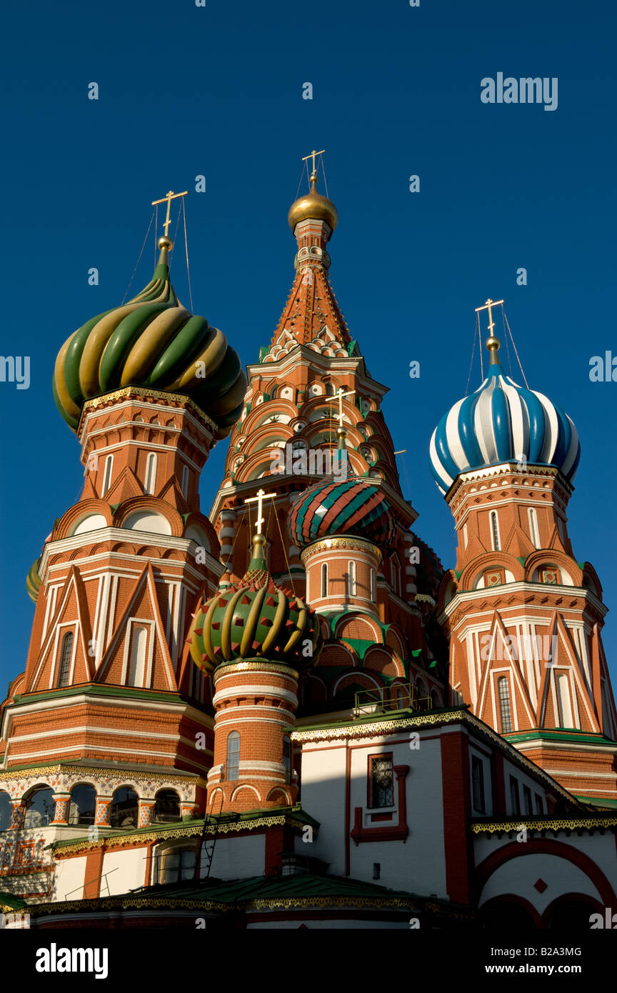 St Basil Cathedral early in the morning Moscow Russia Stock Photo - Alamy