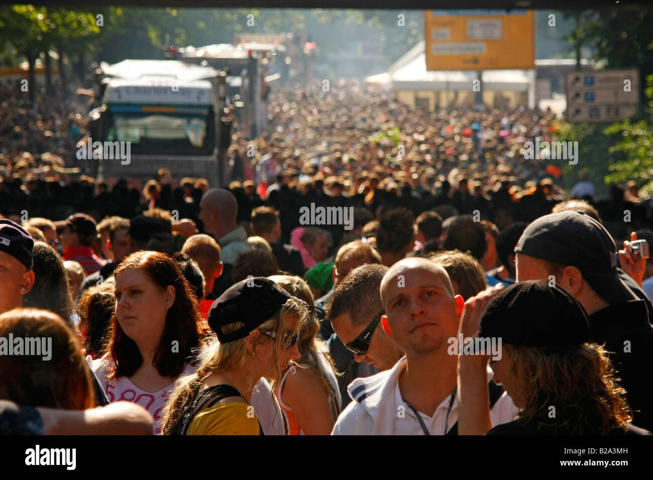 The Love Parade 2008 in Dortmund Germany with 1, 6 million visitors ...