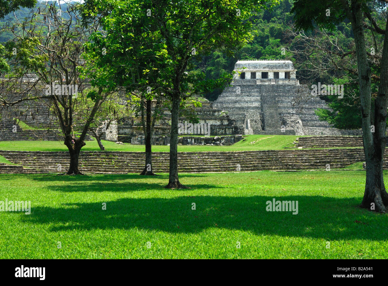 The Mayan ruins at Palenque Mexico Stock Photo - Alamy