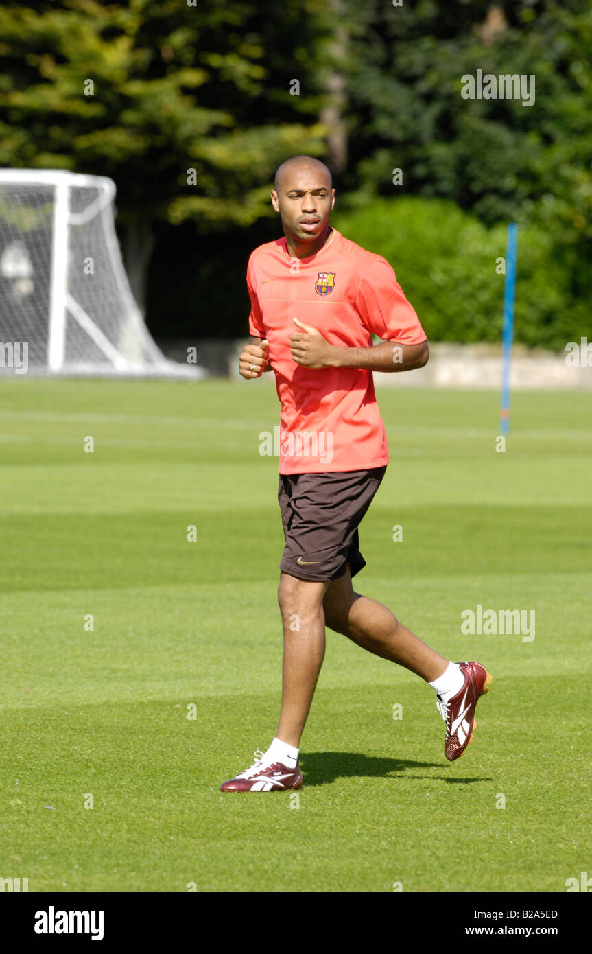 barcelona FC who are training this week in St Andrews pictured training ...