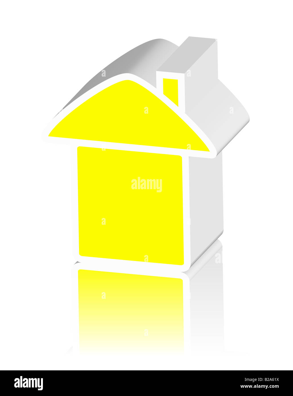 yellow logo of house Stock Photo - Alamy