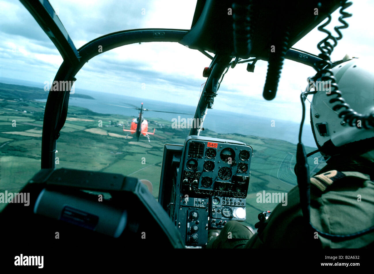 Royal Navy sharks helicopter display team Stock Photo - Alamy