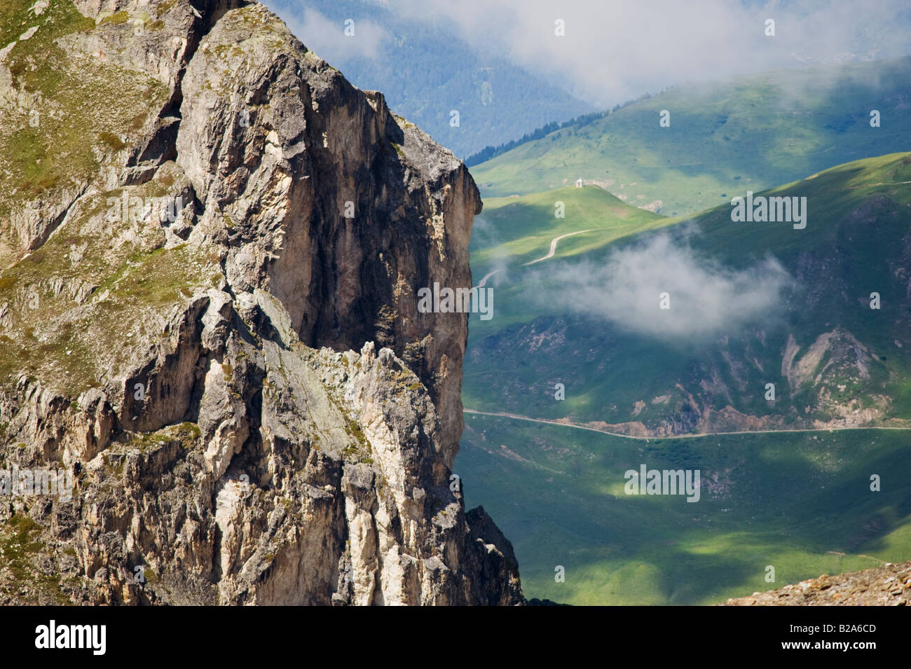 alpine mountain summits and cloud Stock Photo - Alamy