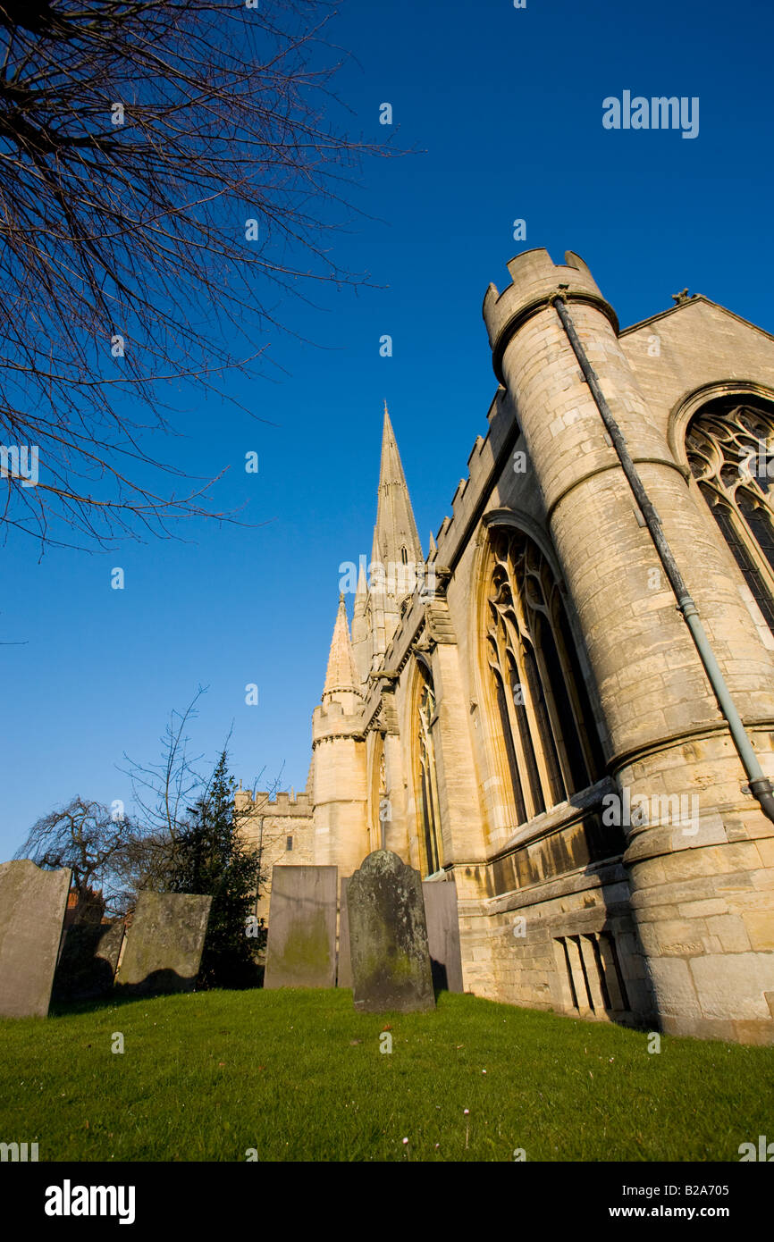 St Wulframs Church Grantham Lincolnshire England Stock Photo - Alamy
