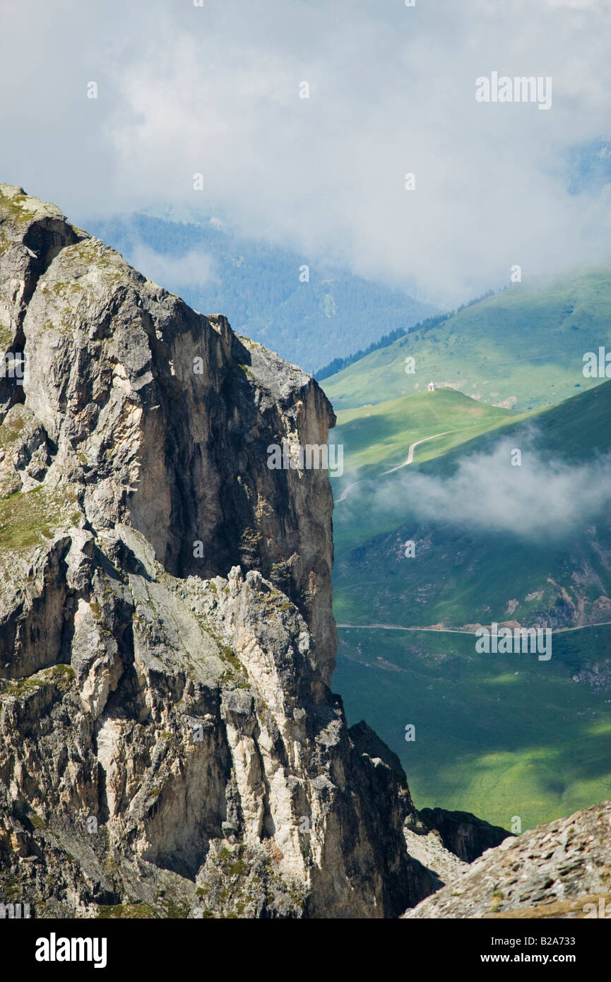 alpine mountain summits and cloud Stock Photo - Alamy