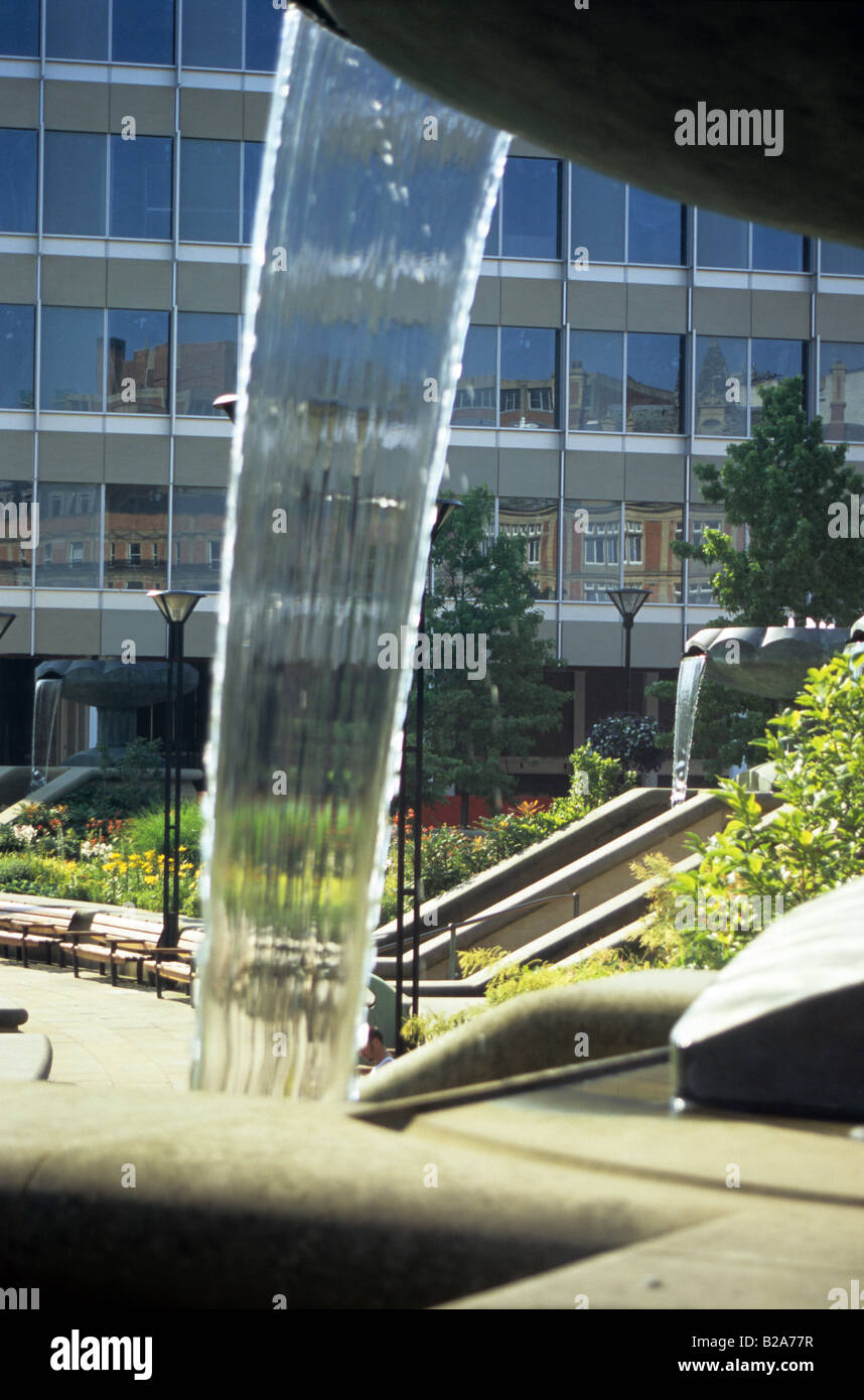 Sheffield - an abstract view into the peace gardens Stock Photo - Alamy