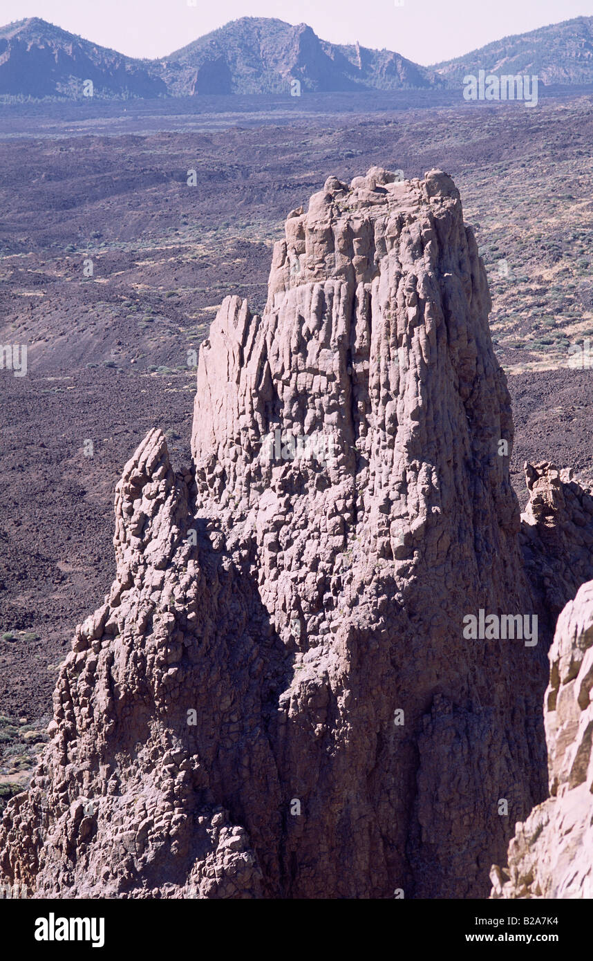 The Cathedral A Fractured Outcrop of Phonolite Rock Surrounded by Ash ...