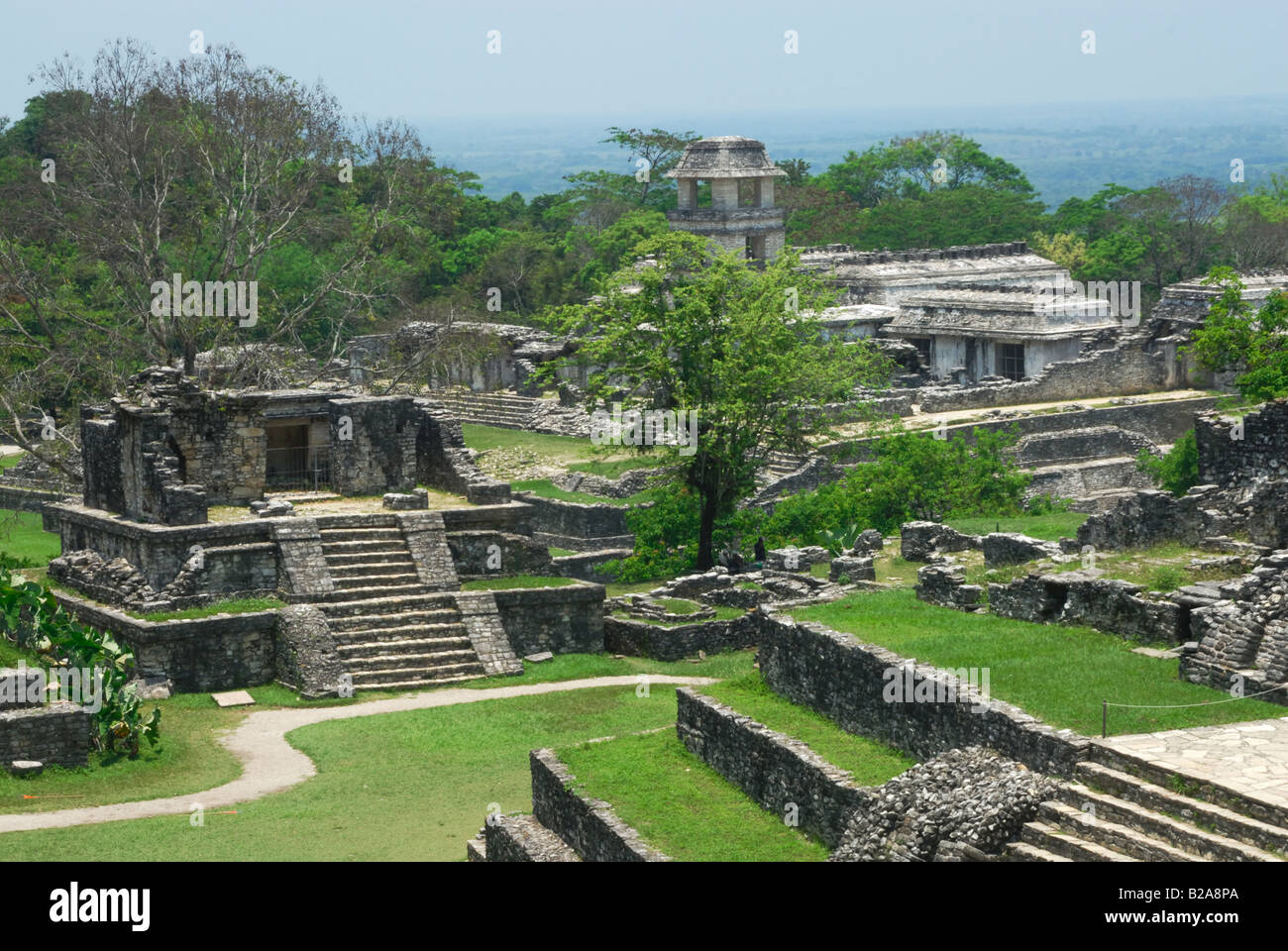 The Mayan ruins at Palenque Mexico Stock Photo - Alamy