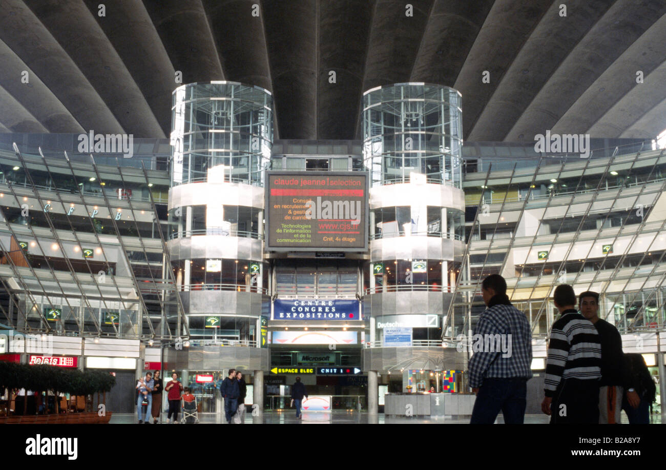 CNIT Interior La Defense Paris France Europe Stock Photo - Alamy