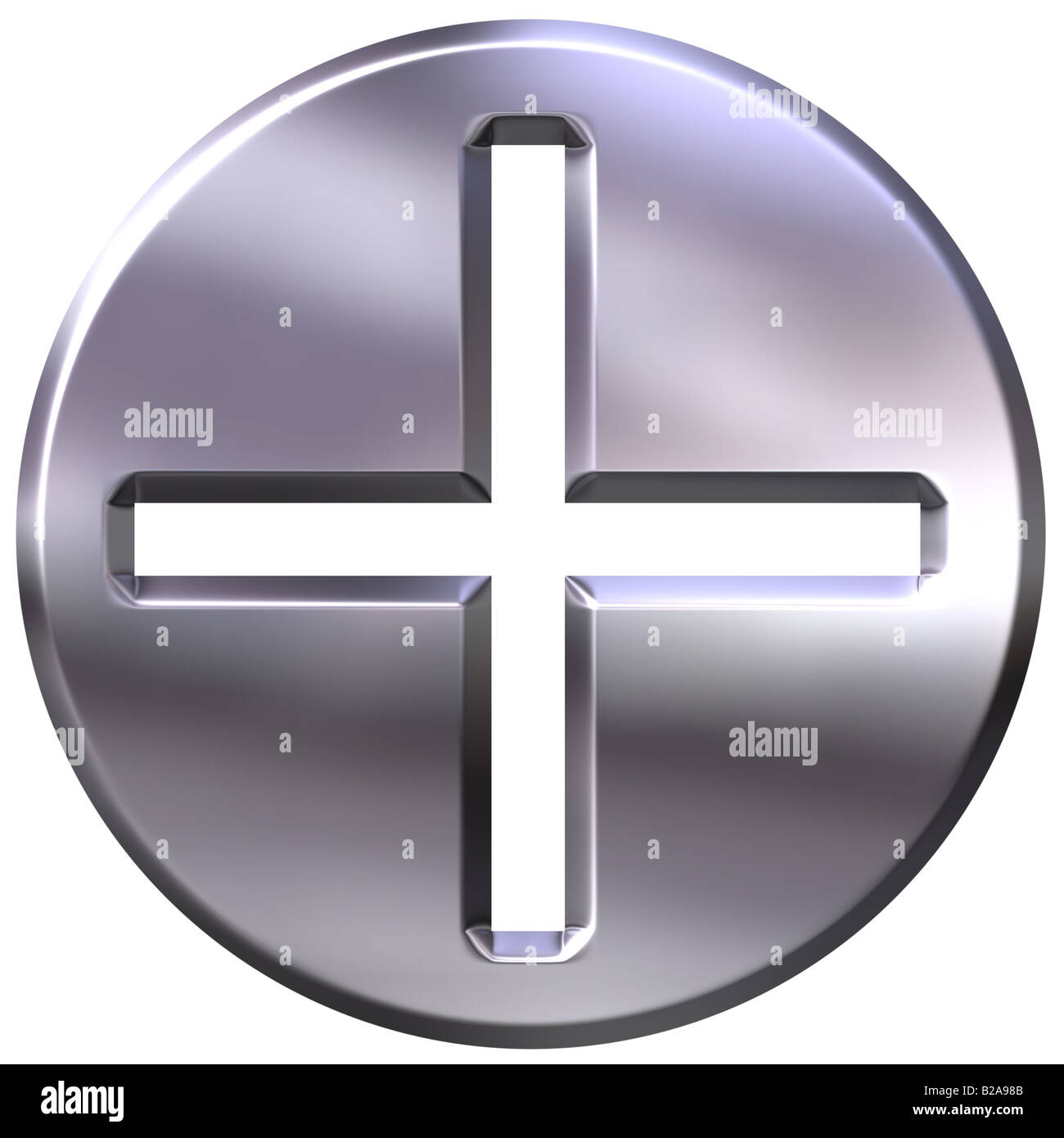 3d silver framed addition symbol Stock Photo - Alamy
